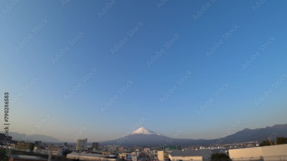SHIZUOKA, JAPAN - MARCH 2024 : View of MOUNT FUJI (FUJISAN) and ...