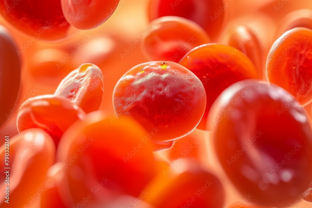 This close-up photo captures the vibrant colors and textures of a bunch ...