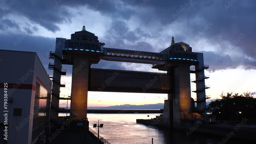 NUMAZU, SHIZUOKA, JAPAN - MARCH 2024 : View of VIEW-O flood gate at ...