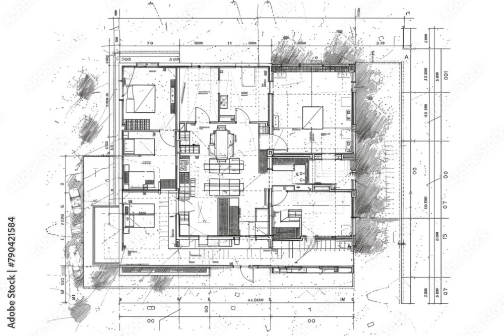 Architectural Drawings, people plan vector in park out door ...