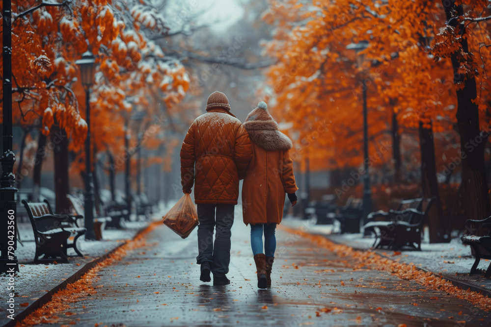 A selfless deed of helping an elderly neighbor carry groceries ...