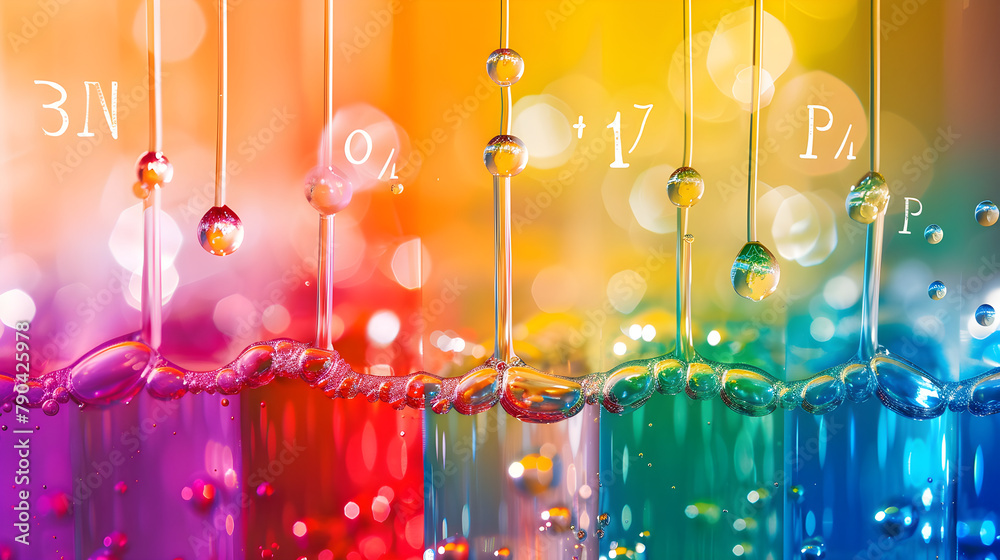 Foto de Comprehensive Illustrative Concept of pH Value with Real-life ...