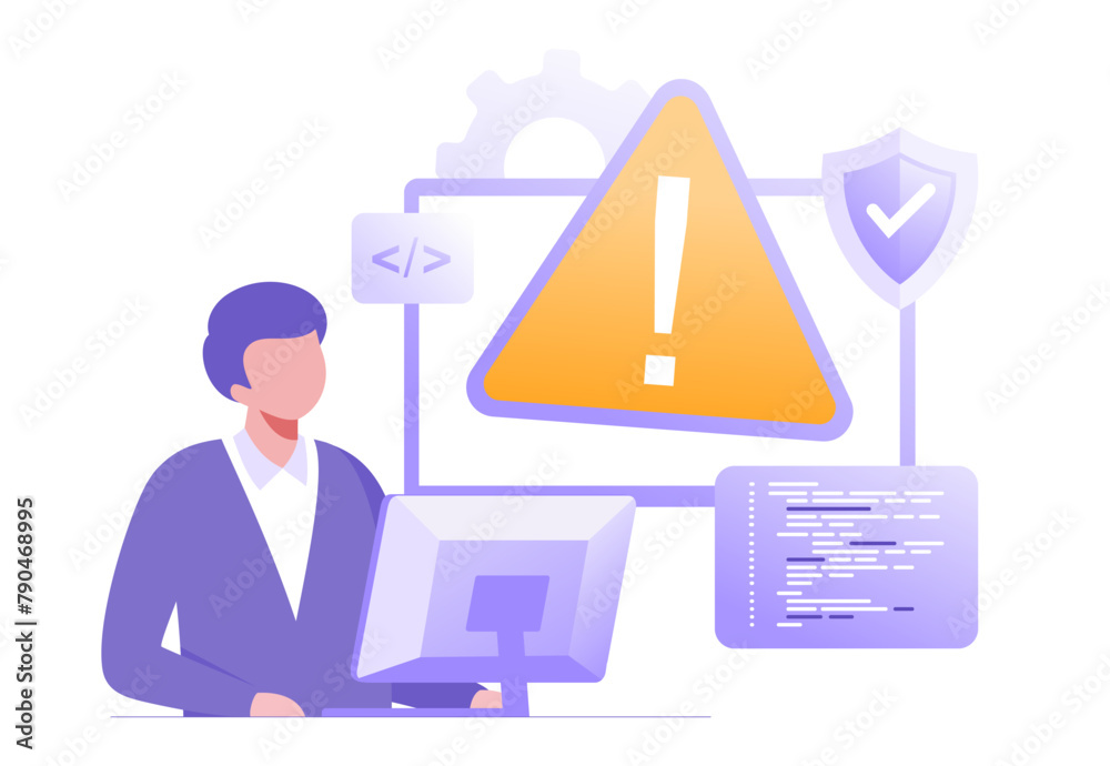 system update, maintenance, loading, installation software, technology, internet, application ...