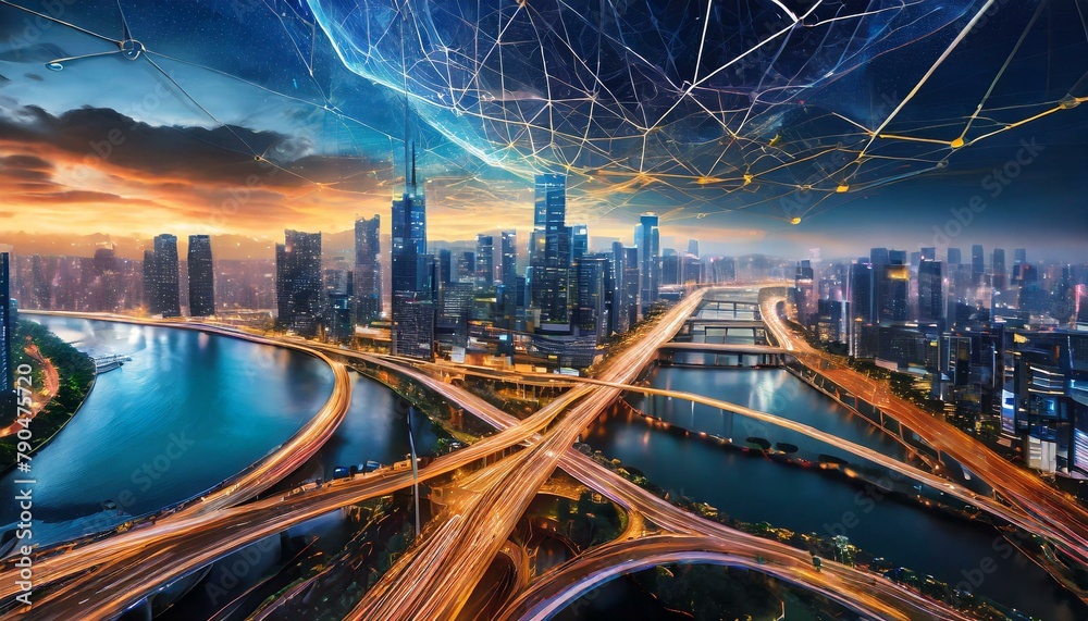 Top view, Telecommunications networks leverage AI-driven predictive ...