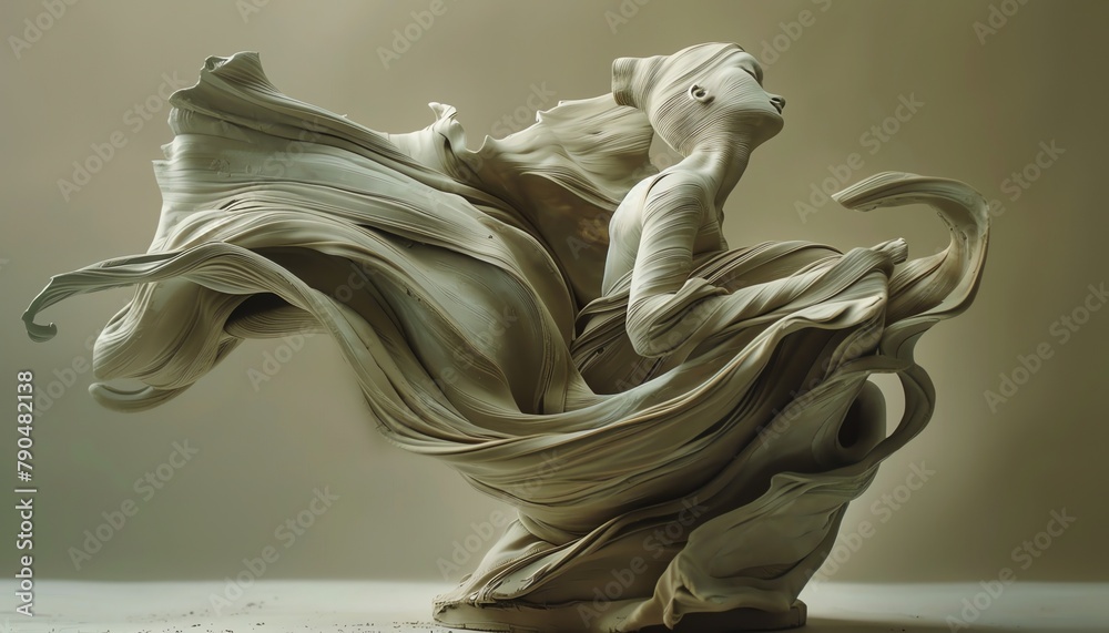 Embrace the avant-garde by sculpting a clay representation of modern ...