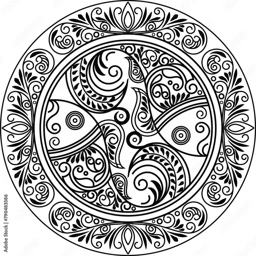 Indian Traditional and Cultural Rangoli, Alpona, Kolam, or Paisley ...