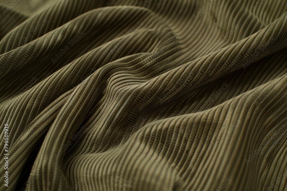 Texture background of velours khaki fabric. Upholstery velveteen ...