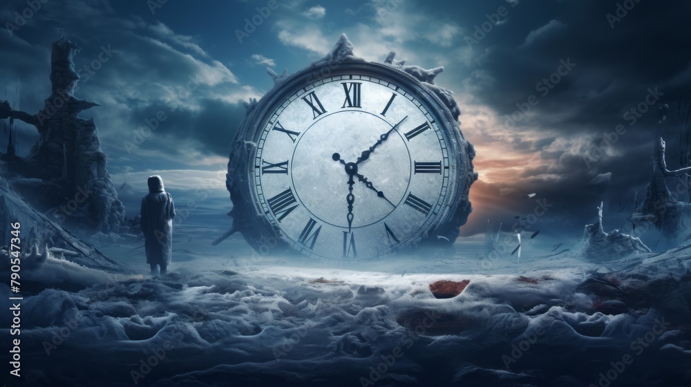 Time travel Technology Background with Clock concept and Time Machine ...