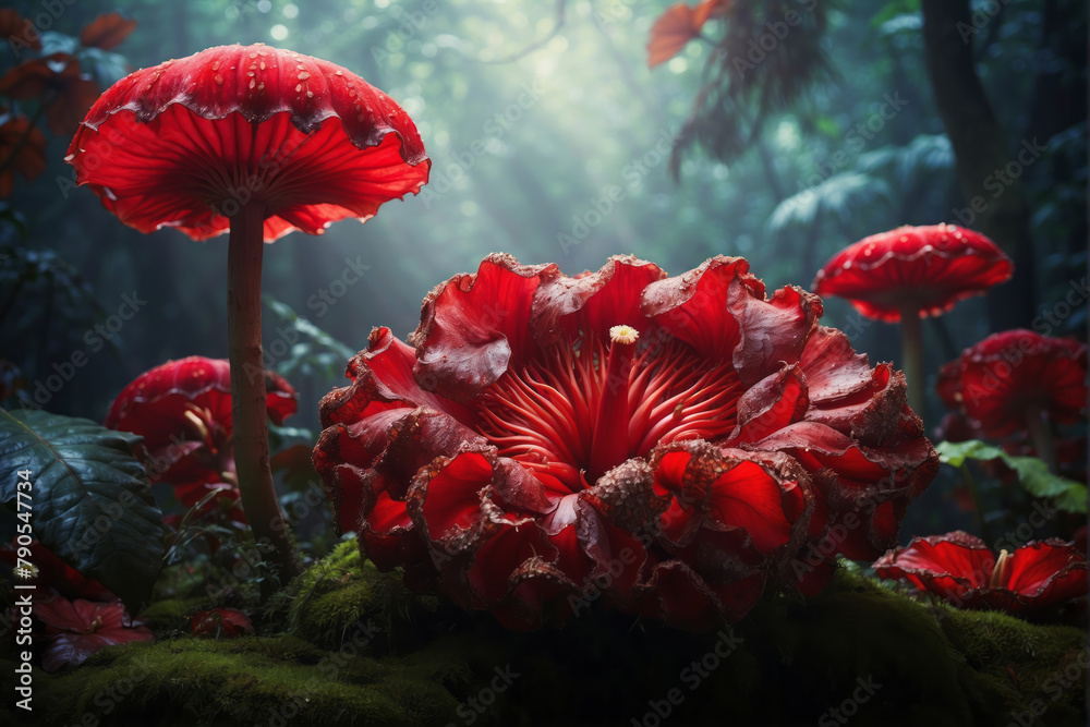 Rafflesia Arnoldii, the corpse flowers, Stinking corpse lily in the ...