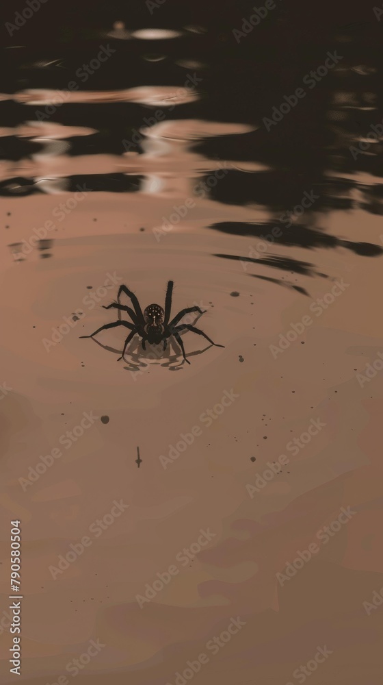 Uses the reflective surface of a dark pool of water to photograph a ...