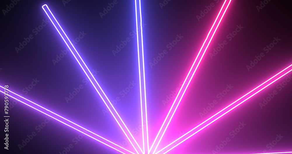 Concert stage light neon color 80s 90s style retro performance overlay ...