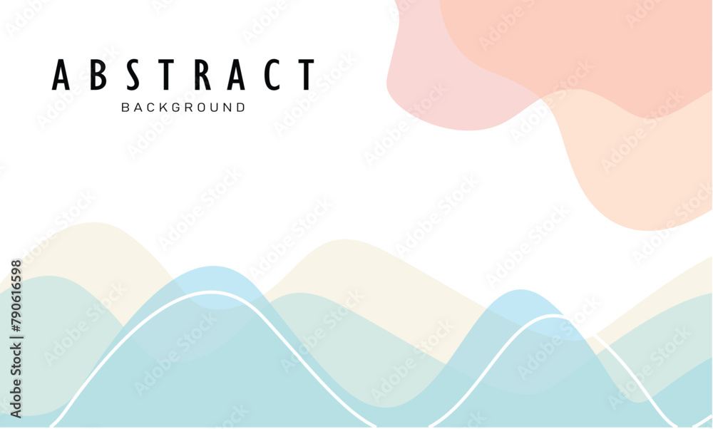Minimal abstract background vector illustration. Soft earth tone pastel ...