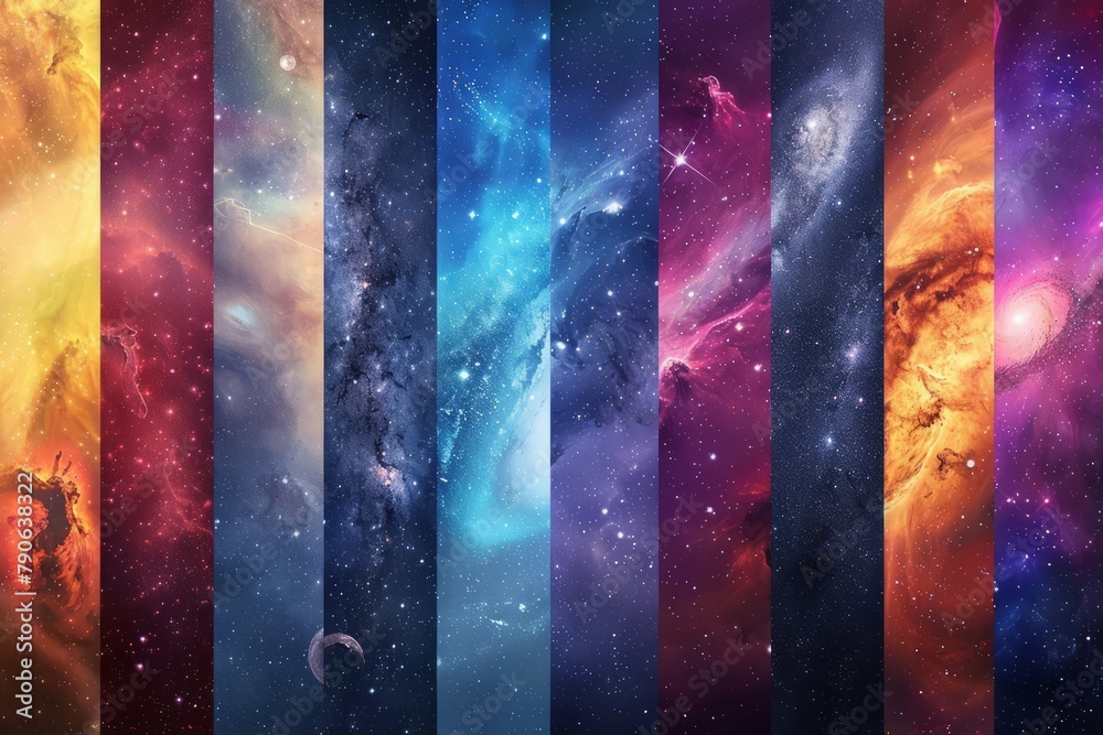 Space Odyssey: A celestial tapestry filled with the shimmering lights ...