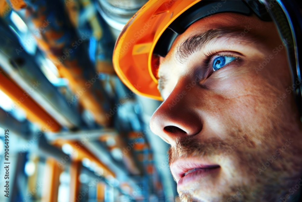 engineer's face, their expression filled with immense satisfaction as ...