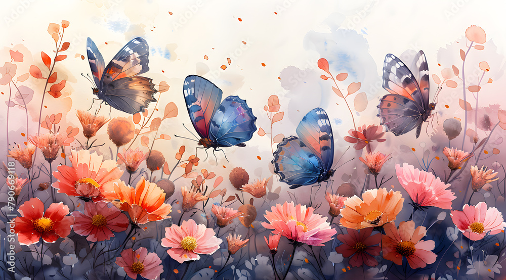 Chromatic Garden: Personalized Watercolor Scene with Customizable Color ... Chromatic Garden: Personalized Watercolor Scene with Customizable Color ...
