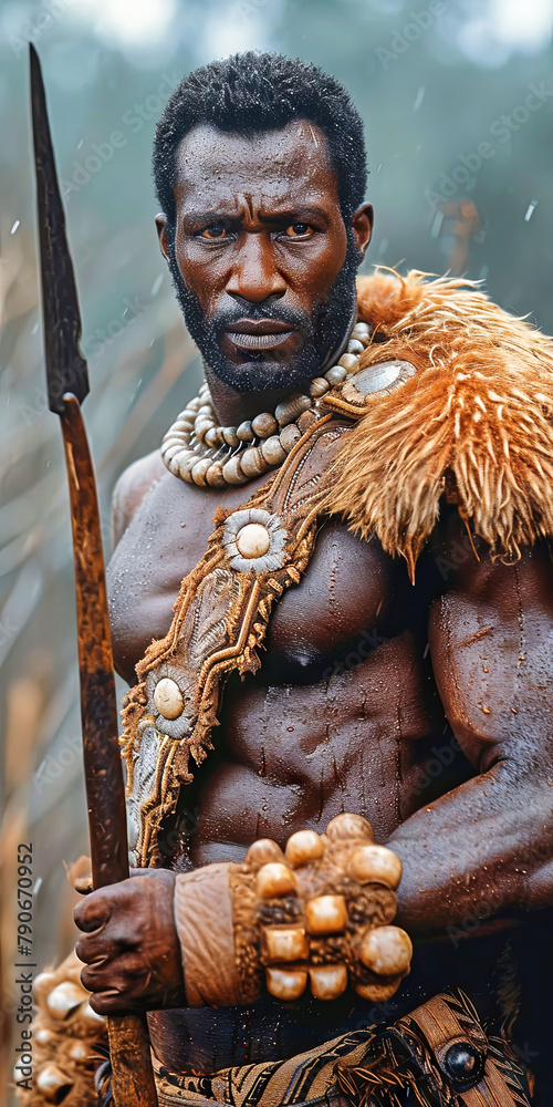 Zulu warrior Stock Photo | Adobe Stock