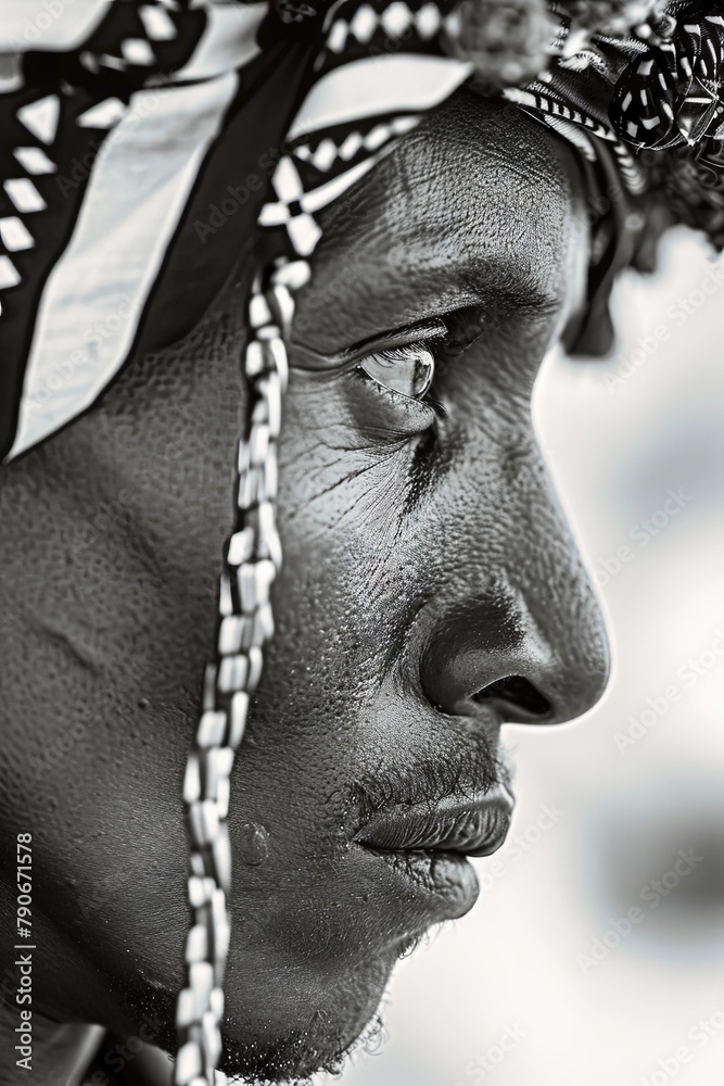 ethiopian indigenous nomad tribal markings black Stock Photo | Adobe Stock