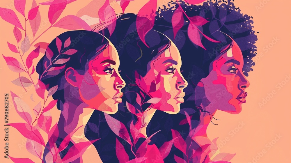 Woman empowerment, showcasing a diverse group of women standing ...