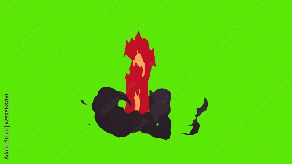 Cartoon 4k fire elements pack. Flash fx fire animation. Animation on ...