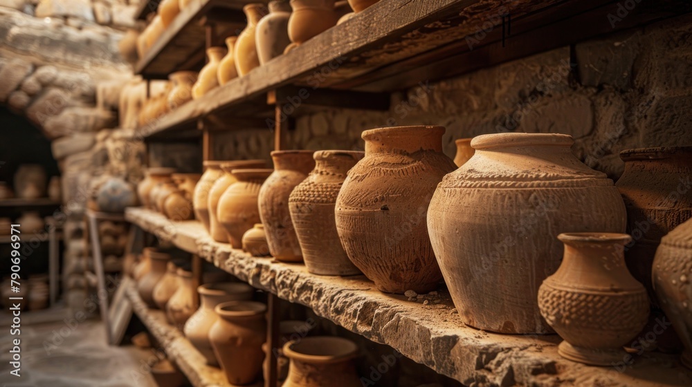 Ancient pottery kilns were crucial for firing clay into durable vessels ...