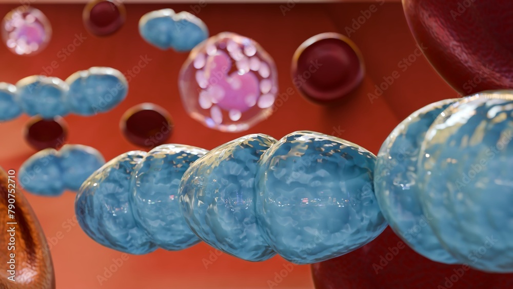 3d rendering of Septicemia, or sepsis, is the clinical name for blood ...