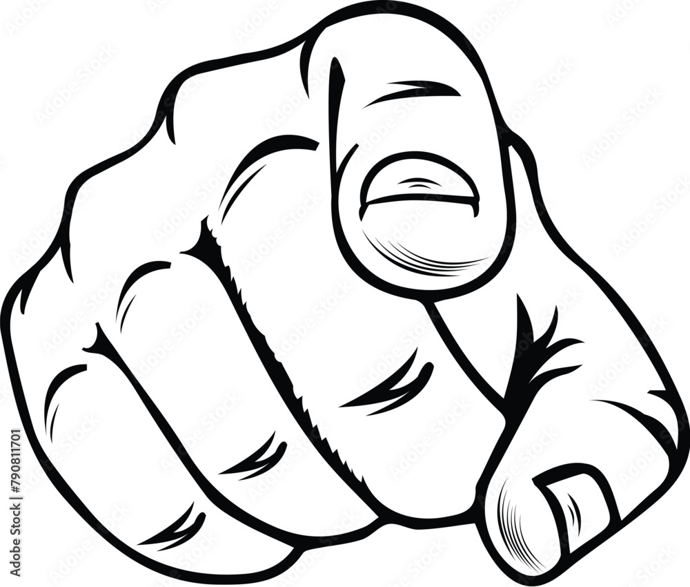 Finger pointing, Finger Pointing Sign Instant Download File - Finger Pointing YOU svg, eps, png ...