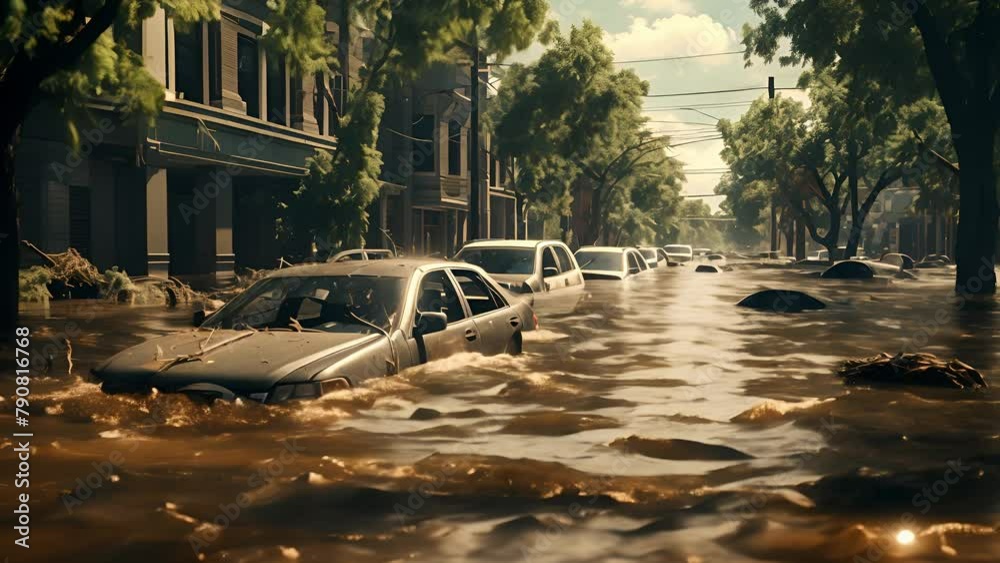 Urban flooding resulting from global warming, Impact of climate change ...