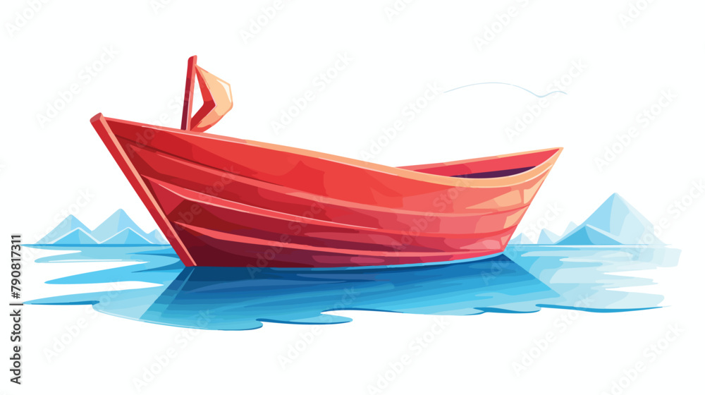 Cartoon vector paper boat 2d flat cartoon vactor il Stock Vector ...