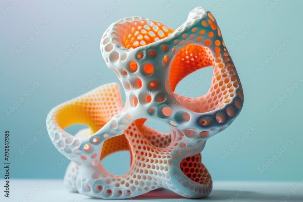 Bright orange and white abstract shapes, ideal for innovative design ...