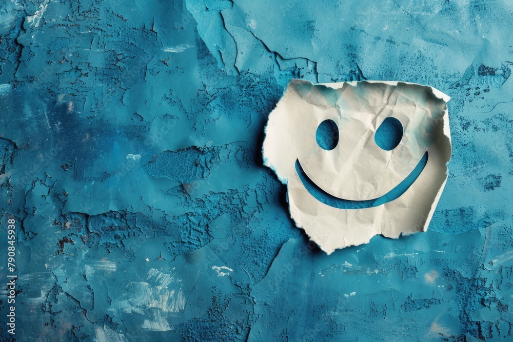 Positive Behavior Support Symbol on Torn Paper Background for Health ...