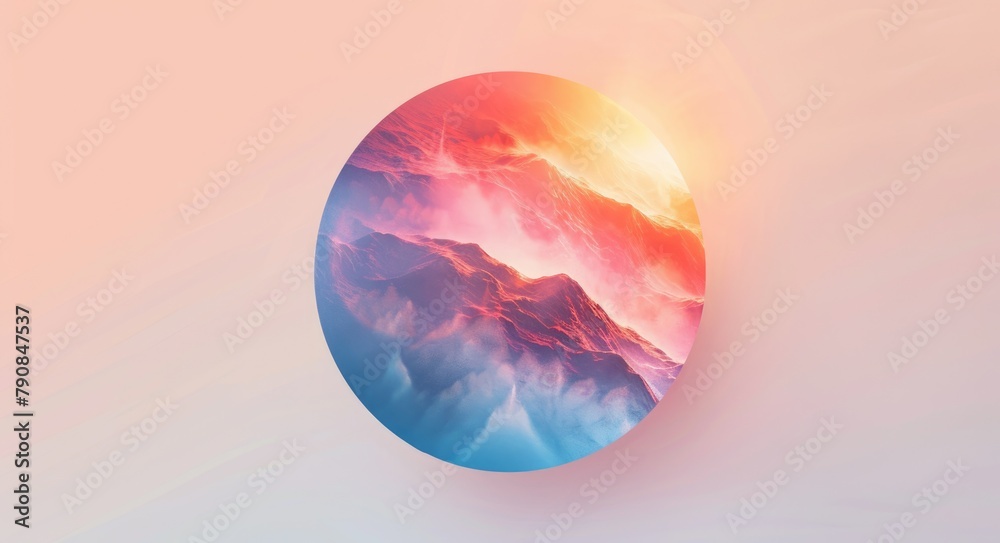 Round-Shaped Facebook Photo & Email Signature. Creative Design for ...