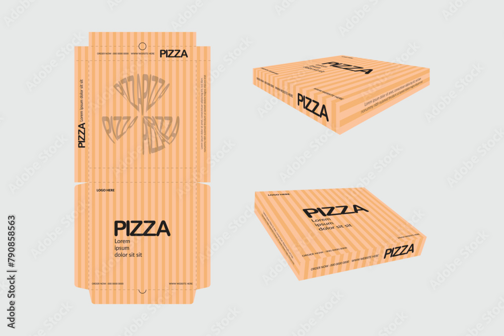 Pizza Box Design, Pizza Packaging Design, Pizza Box Ddesign Templates ...