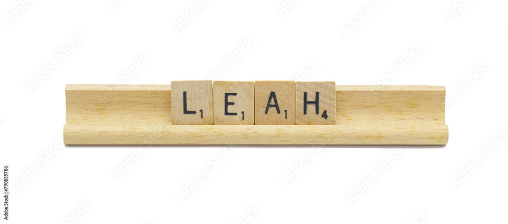 Miami, FL 4-18-24 popular baby girl first name of LEAH made with square ...