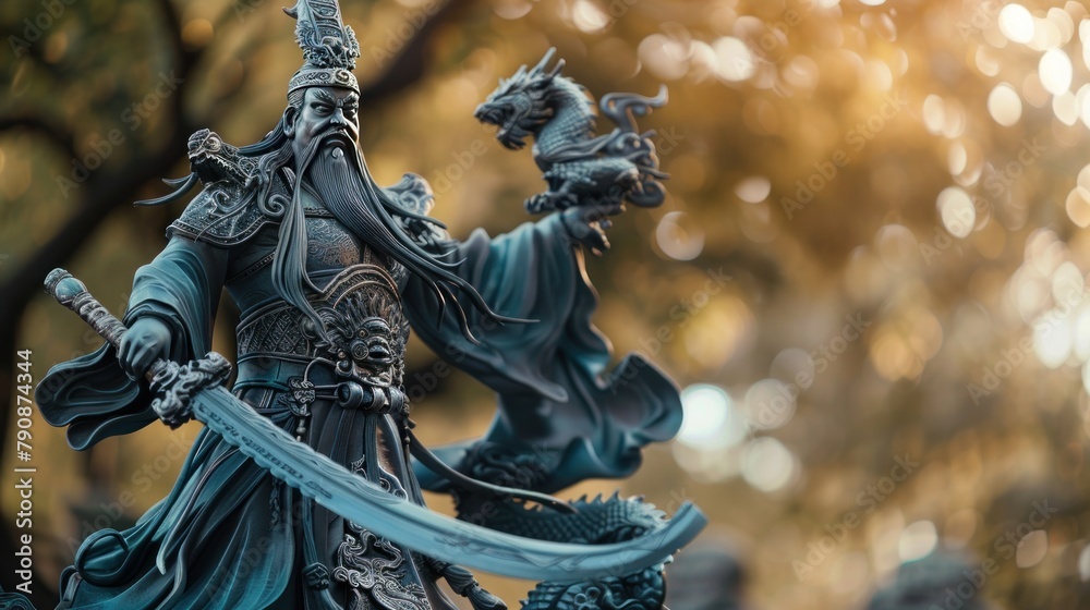 The deity Guan Yu is revered in Chinese mythology and history as a ...