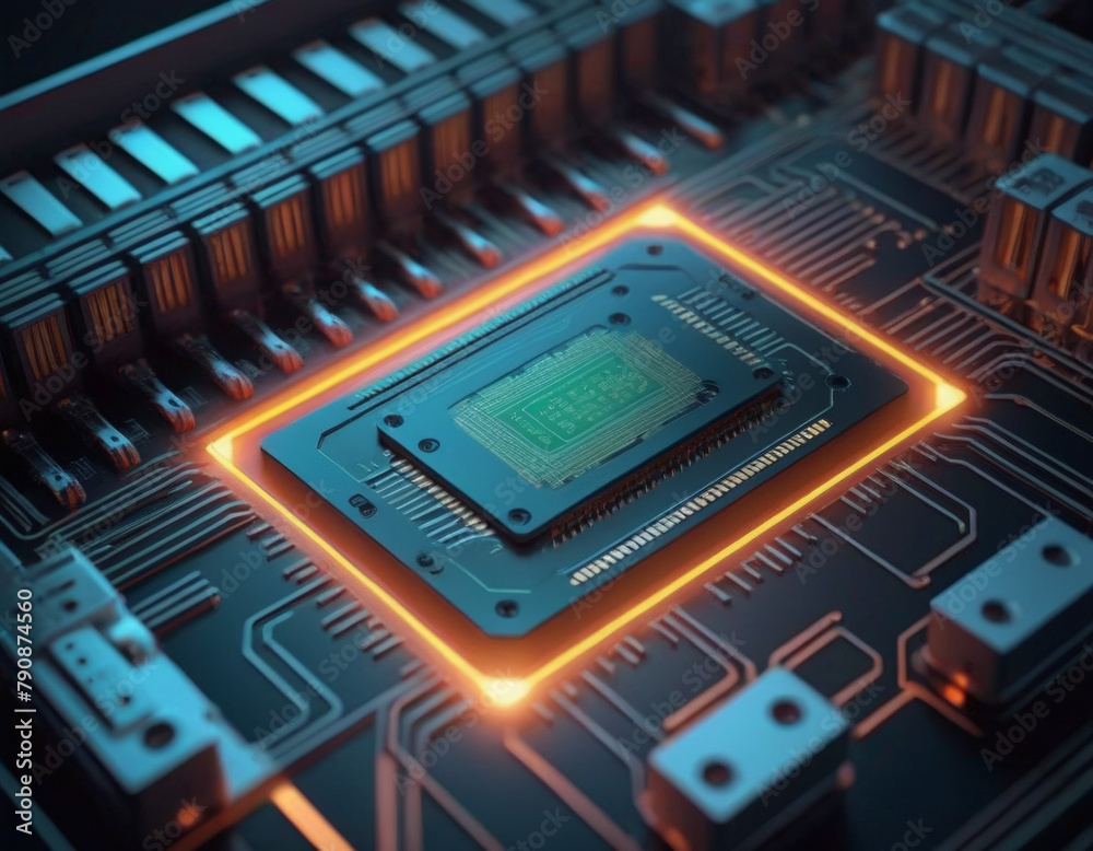 integrated circuit with both an FPGA and AI processor inside Stock ...