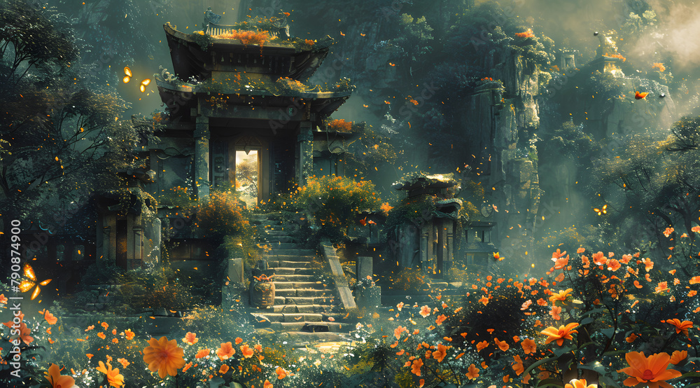 Jungle's Secrets Unveiled: Fairy Creatures, Butterflies, and Ancient ...