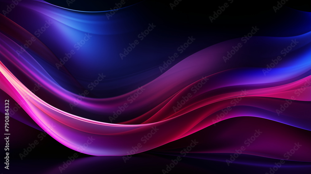 3d Illustration of a futuristic wave background; featuring dynamic ...