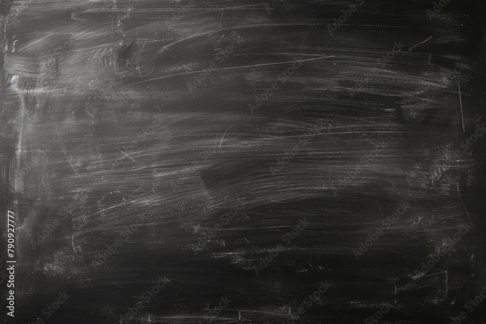 School Black Chalkboard Texture with Chalk Smudges and Streaks. Empty ...