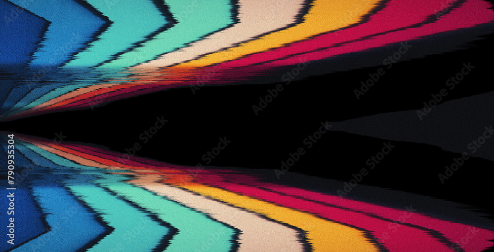 Vibrant rainbow, orange blue teal white psychedelic grainy gradient ...