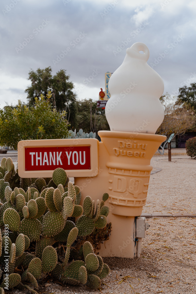 Casa Grande, Arizona - December 23, 2023: Dairy Queen ice cream cone ...