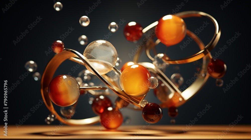 Explore the vibrational motion of atoms in a solid material Stock ...