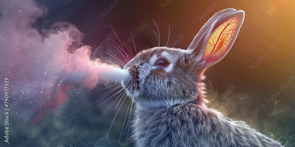 Rabbit Snuffles: The Nasal Discharge and Sneezing - Visualize a rabbit ...