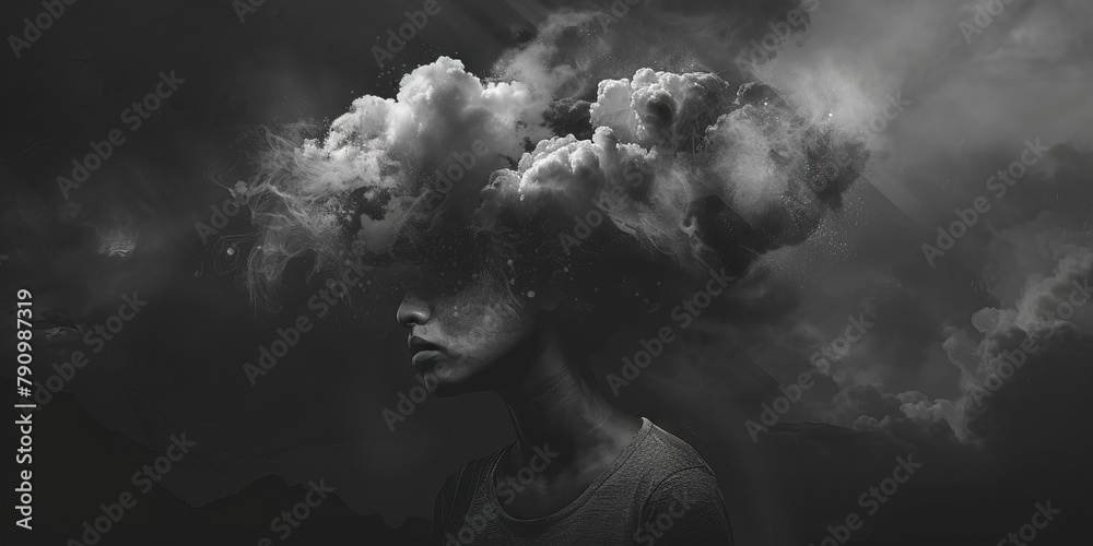 Depression: The Dark Cloud and Weighted Shoulders - Visualize a person ...