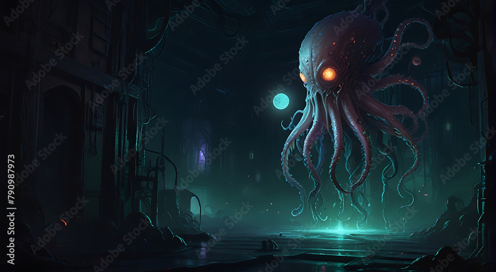 In a twisted eldritch dimension, a Lovecraftian fabled digital pet ...