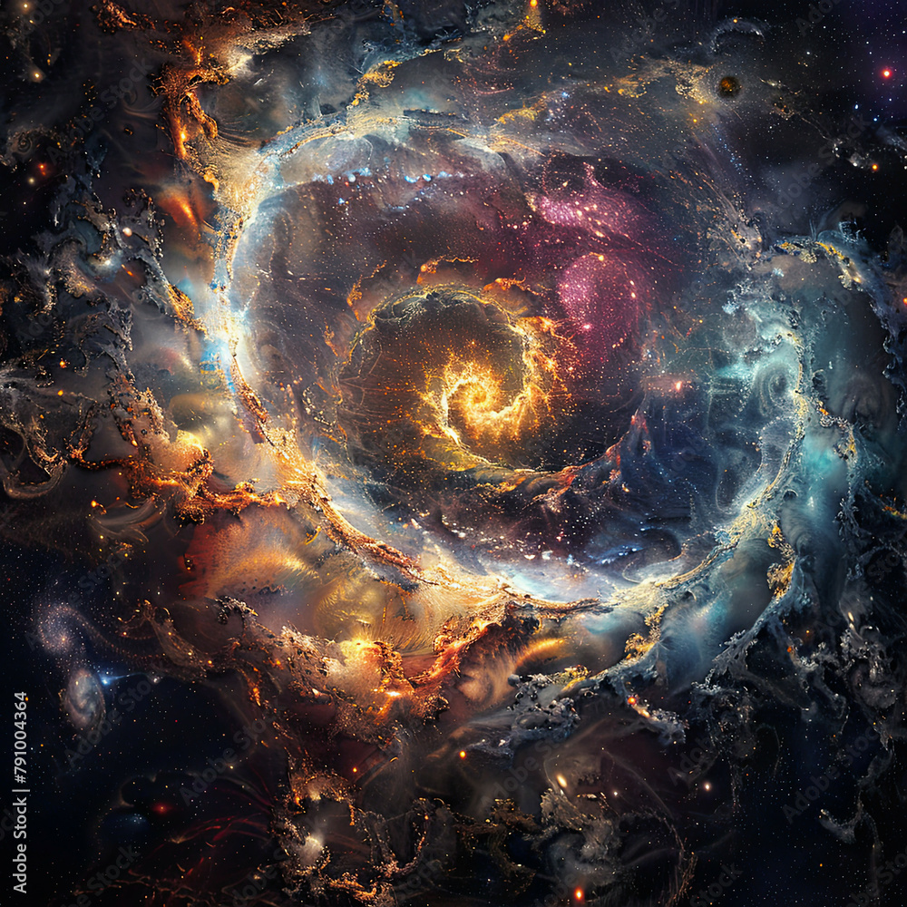 Abstract Cosmic Voronoi Mapping Space with Algorithmic Precision Stock ...