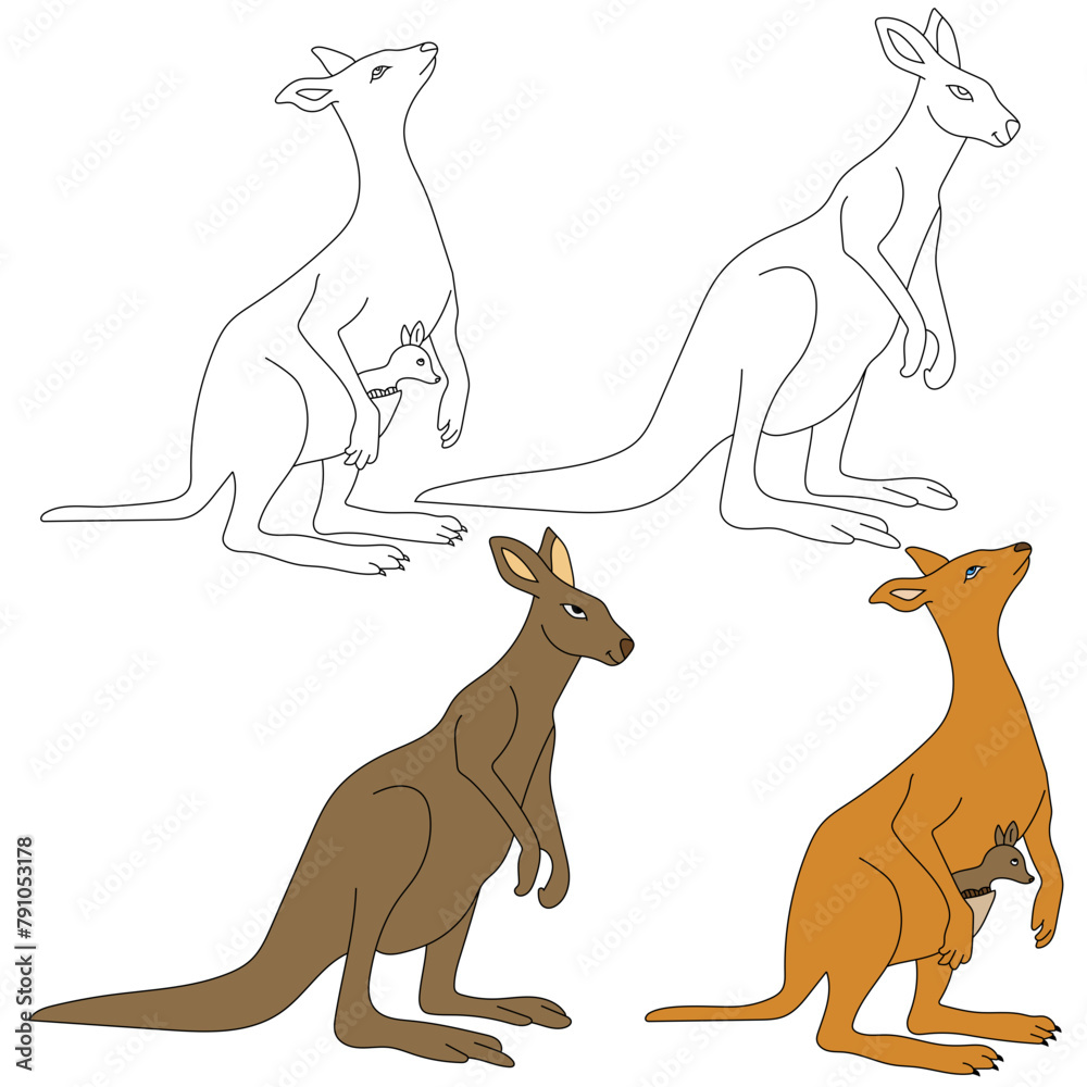 Kangaroo Clipart. Wild Animals clipart collection for lovers of jungles ...