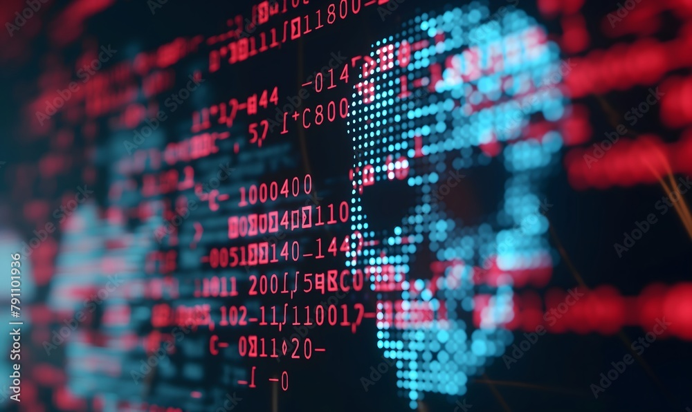 System hacked alert after cyber attack on computer network. compromised ...