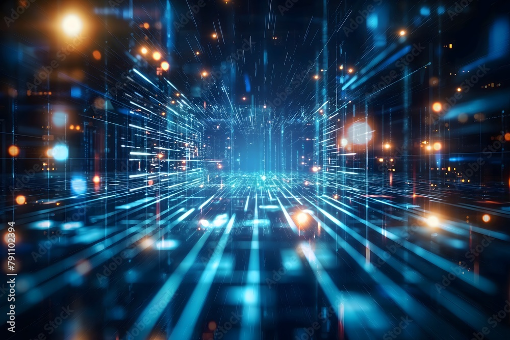 IT technology background that portrays the resilience of digital ...