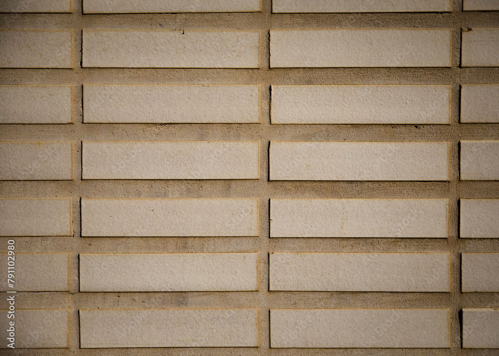 Detalhe textura de mosaico cerâmico de cor beije e sem juntas de ...