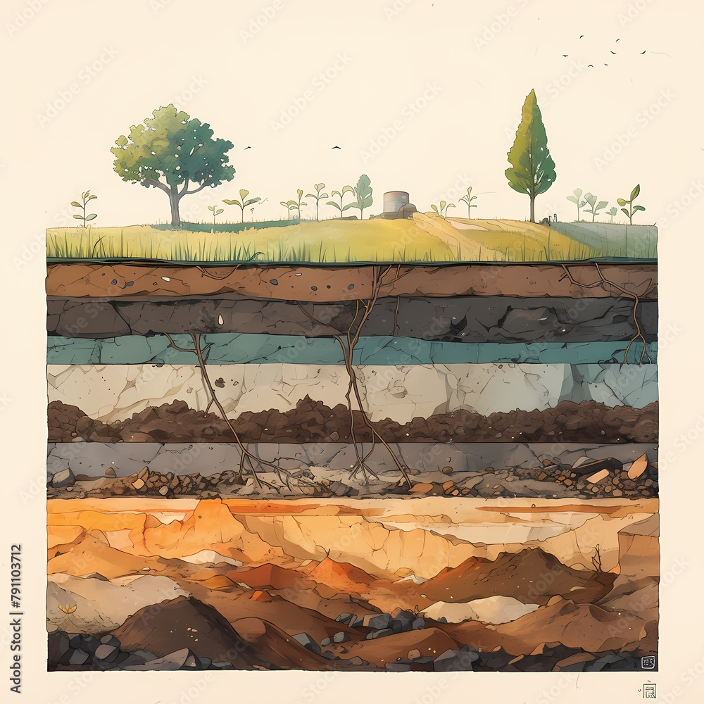 Informative Diagram Showcasing Layers of a Healthy Ecosystem: From ...